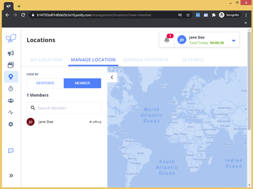 Location: Manager Overview – Junify Corporation